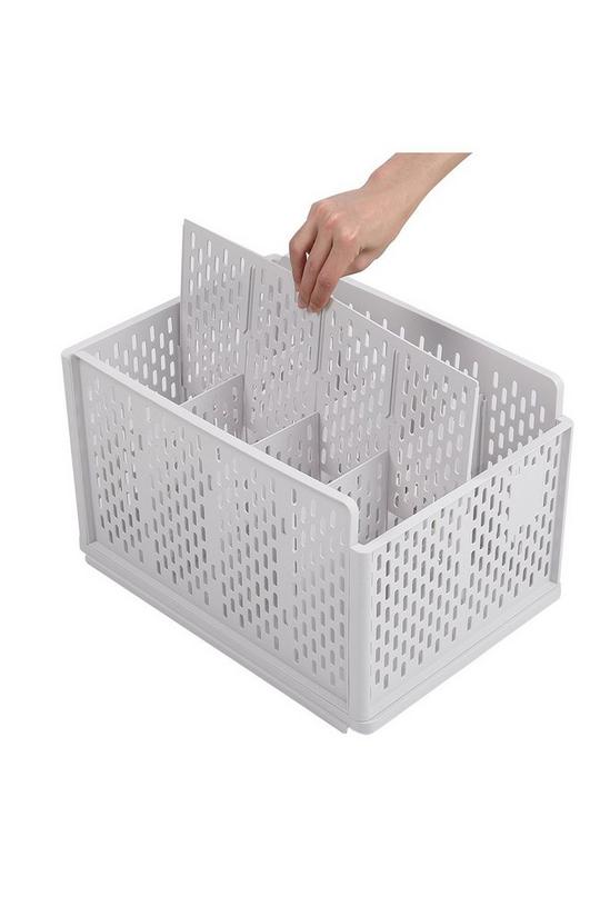 Storage 8 Compartments Stackable Clothes Storage Basket Wardrobe